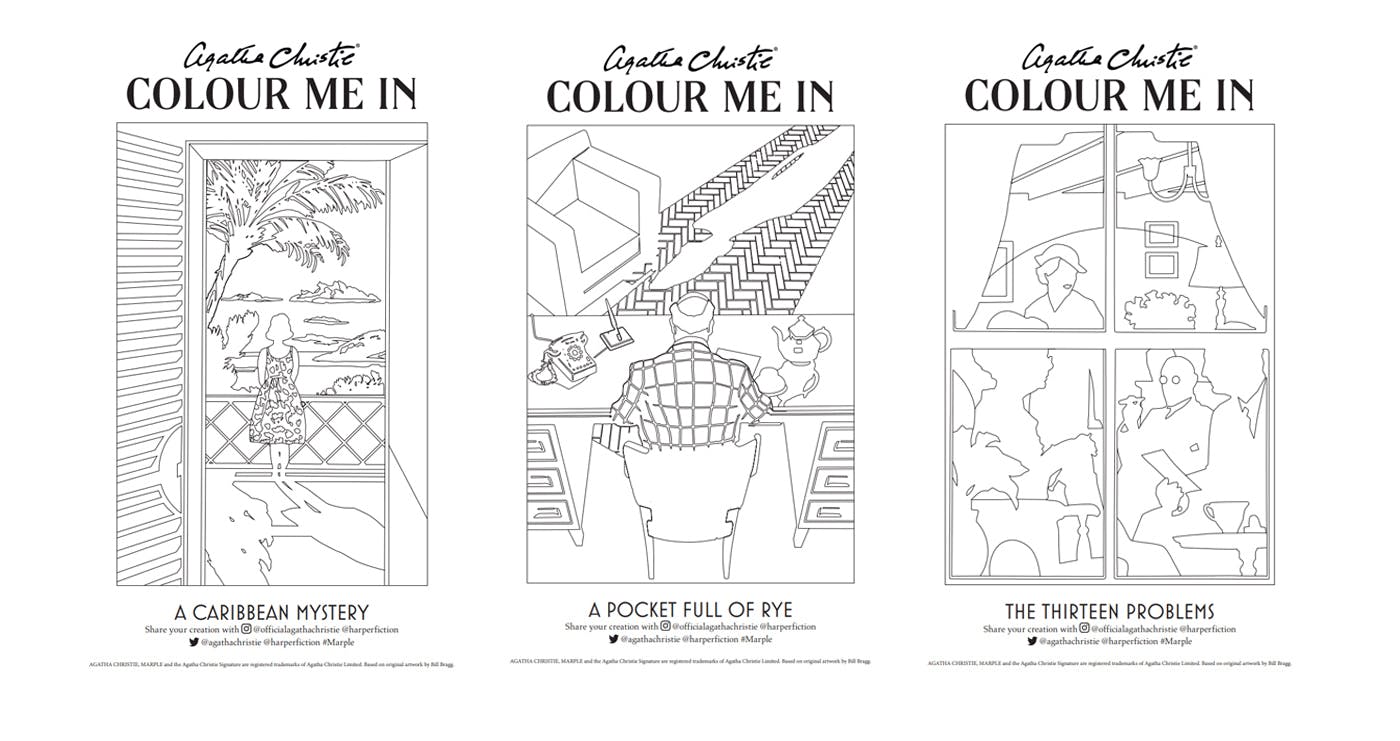 Miss Marple: Colouring Sheets - Agatha Christie (UK)