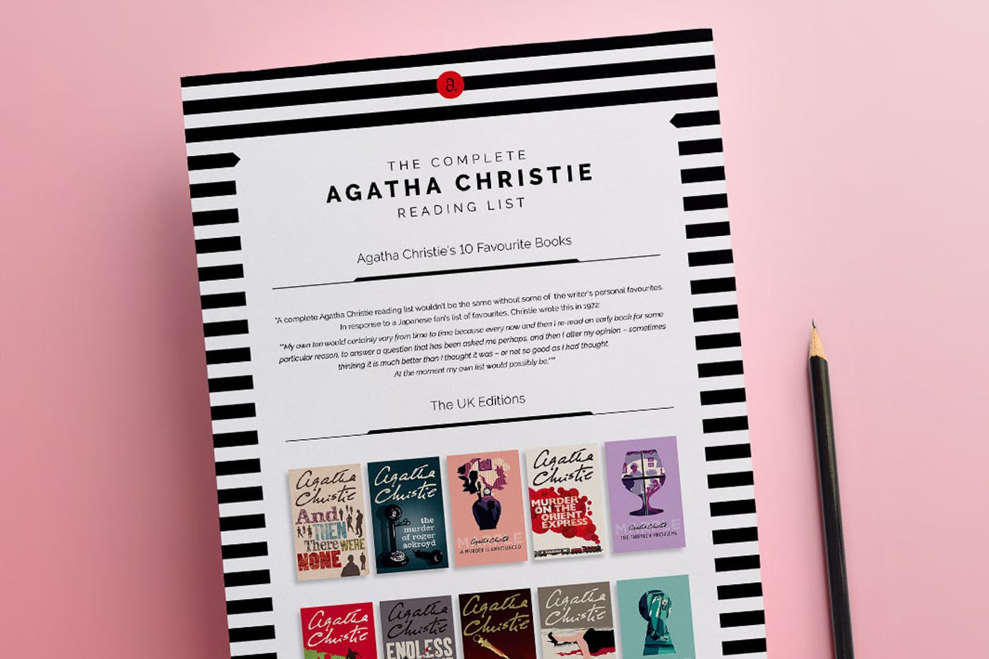 The Mary Westmacott Reading List - Agatha Christie